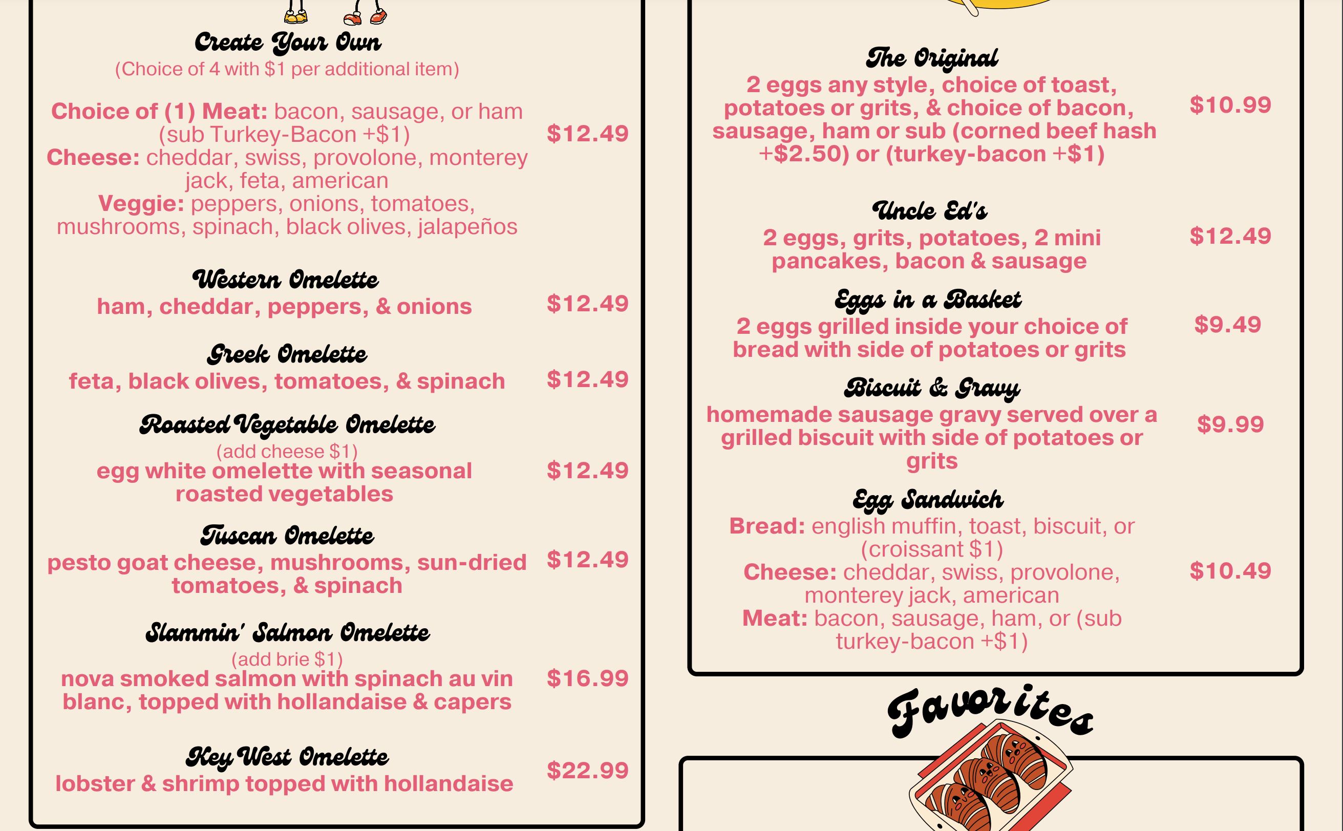 Menu – The Breakfast Cottage